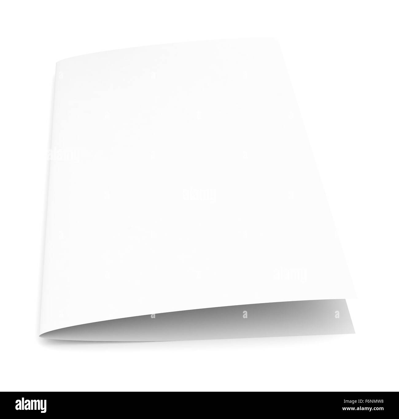 Empty paper booklet closed Stock Photo - Alamy