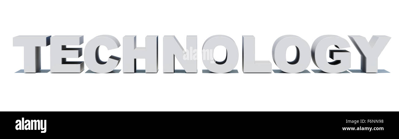 Word technology on white Stock Photo - Alamy
