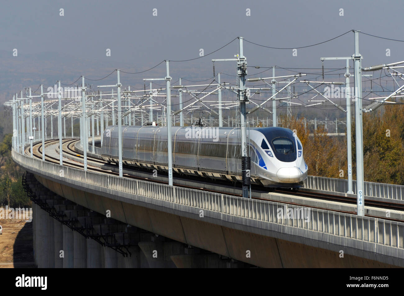 Qingdao. 18th Nov, 2015. A China standard Electricity multiple unit ...