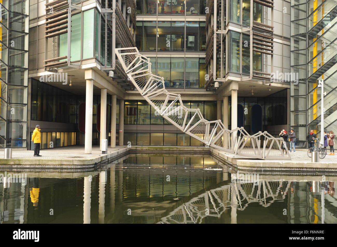 Rolling bridge Paddington Basin Stock Photo - Alamy