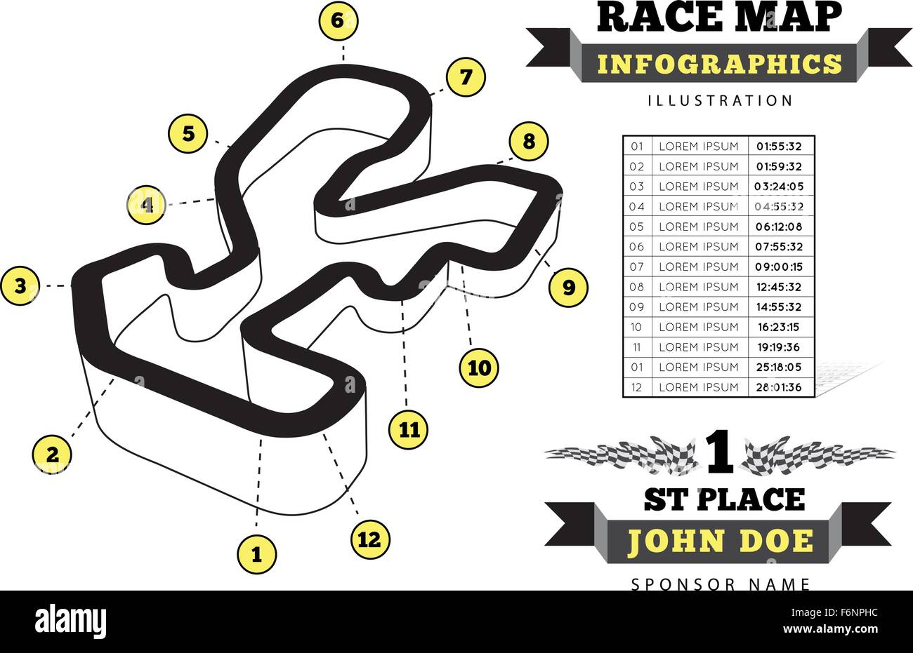 Driving tracks Stock Vector Images - Alamy