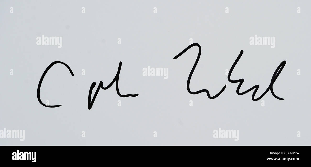 FILE - An archive picture dated 04 May 2010 shows the signature of ...