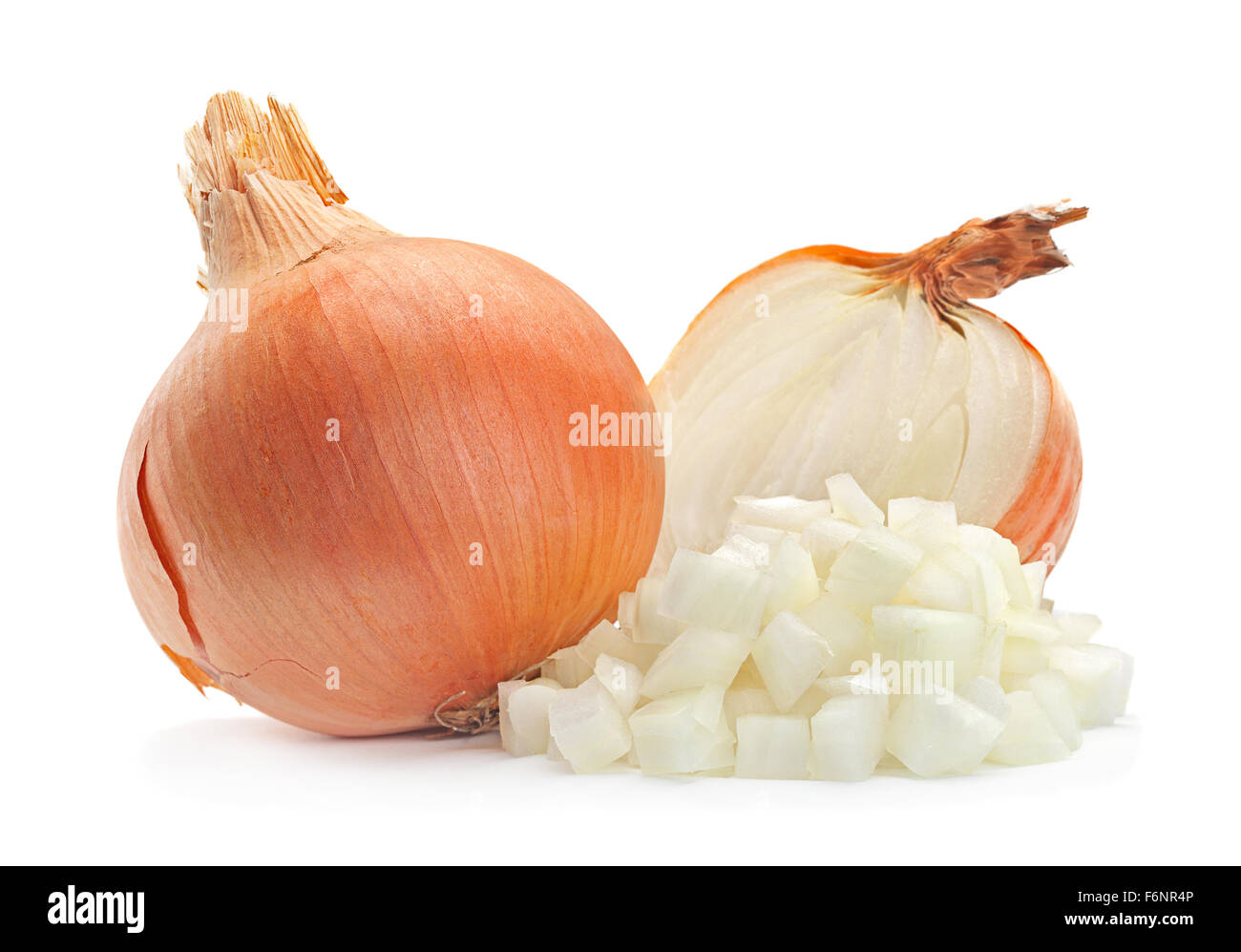 Onion slice closeup isolated on white Stock Photo - Alamy