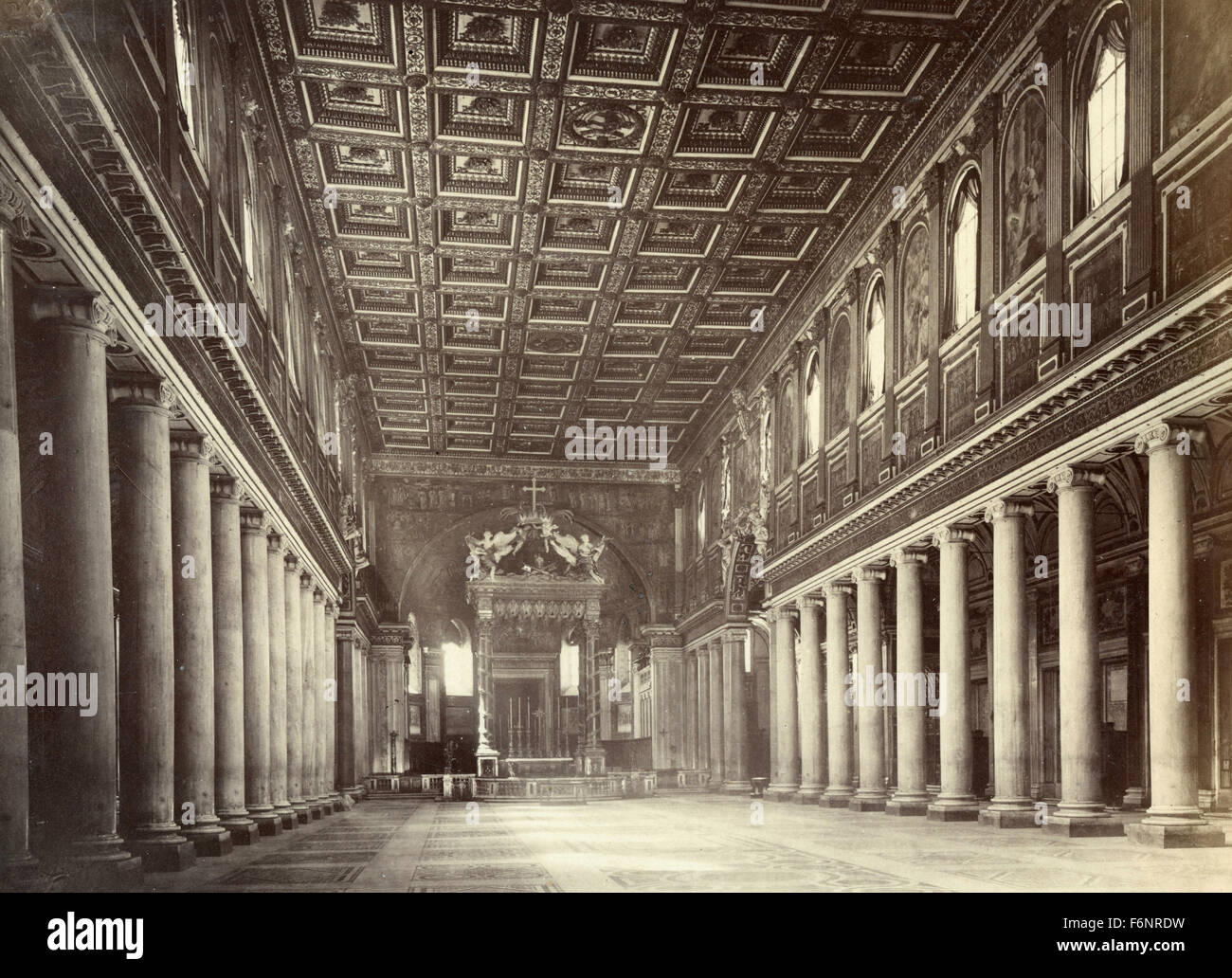 Interior of Santa Maria Maggiore, Rome, Italy Stock Photo - Alamy