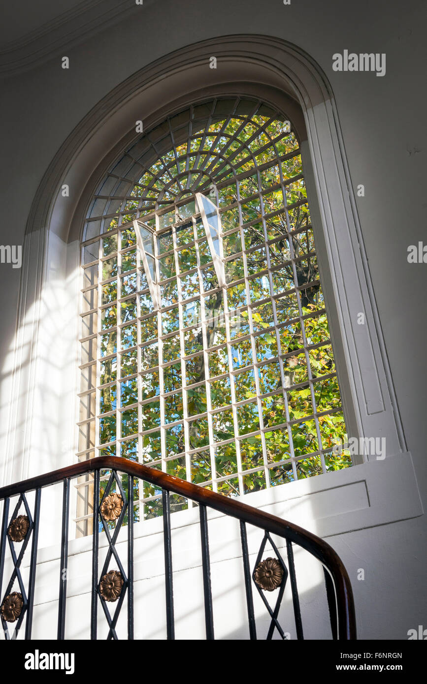 Beautiful Georgian window on the staircase of One Marylebone, London ...