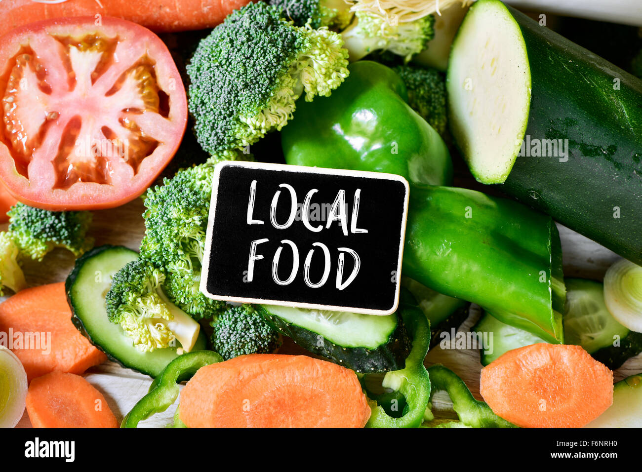 Food written vegetables hi-res stock photography and images - Alamy