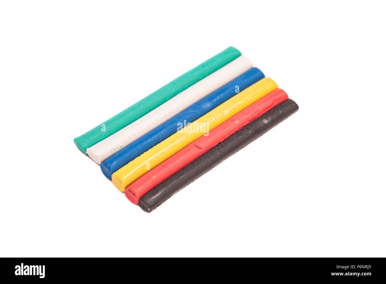 Colorful plasticine on white background Stock Photo - Alamy