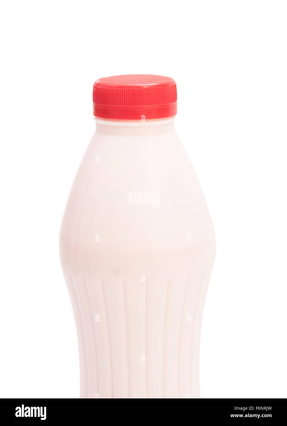 Plastic Bottle of milk isolated on white background Stock Photo - Alamy