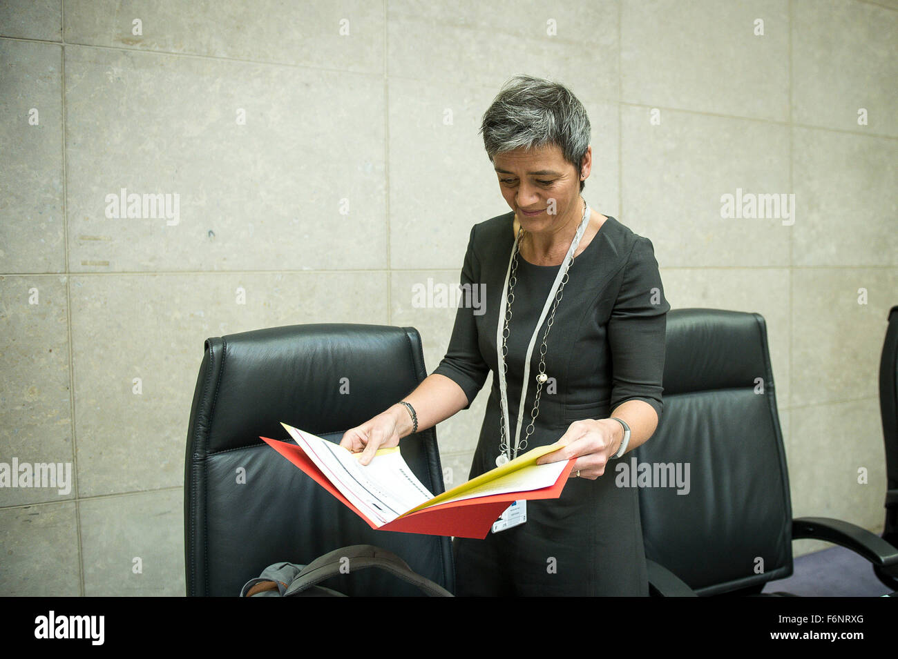 Margrethe Vestager, EU commissioner for Competition prior to the weekly ...