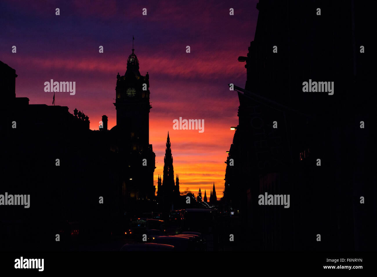 Edinburgh sunset hi-res stock photography and images - Alamy