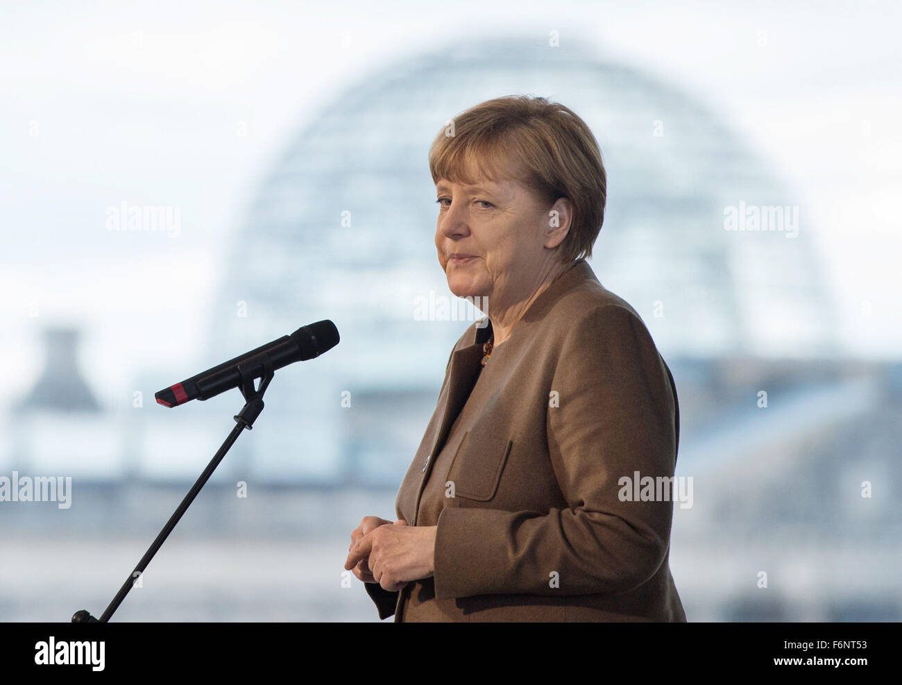 Berlin, Germany. 18th Nov, 2015. German Chancellor Angela Merkel ...