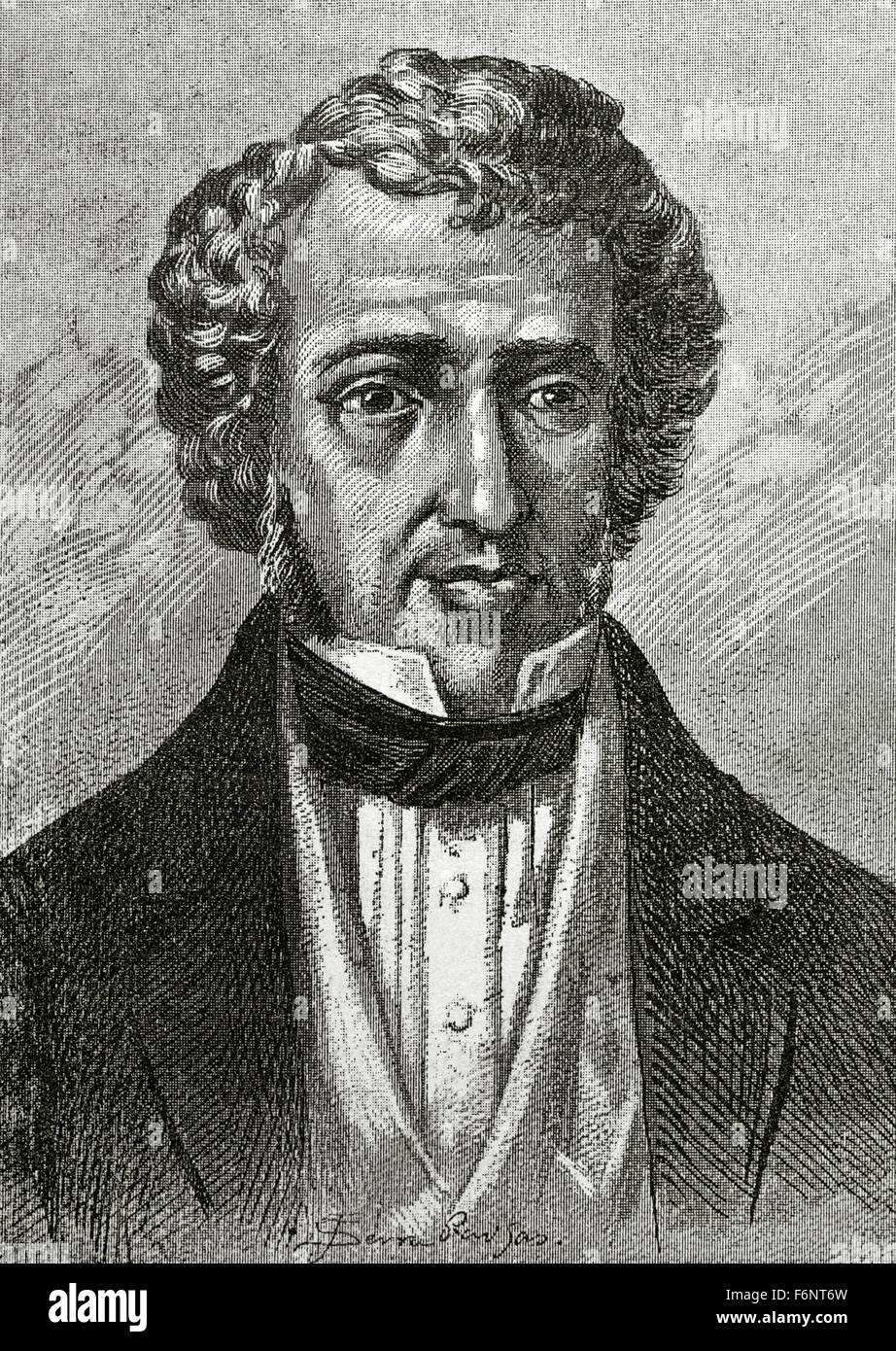 Juan Alvarez Mendizabal (1790-1853). Spanish economist and politician ...