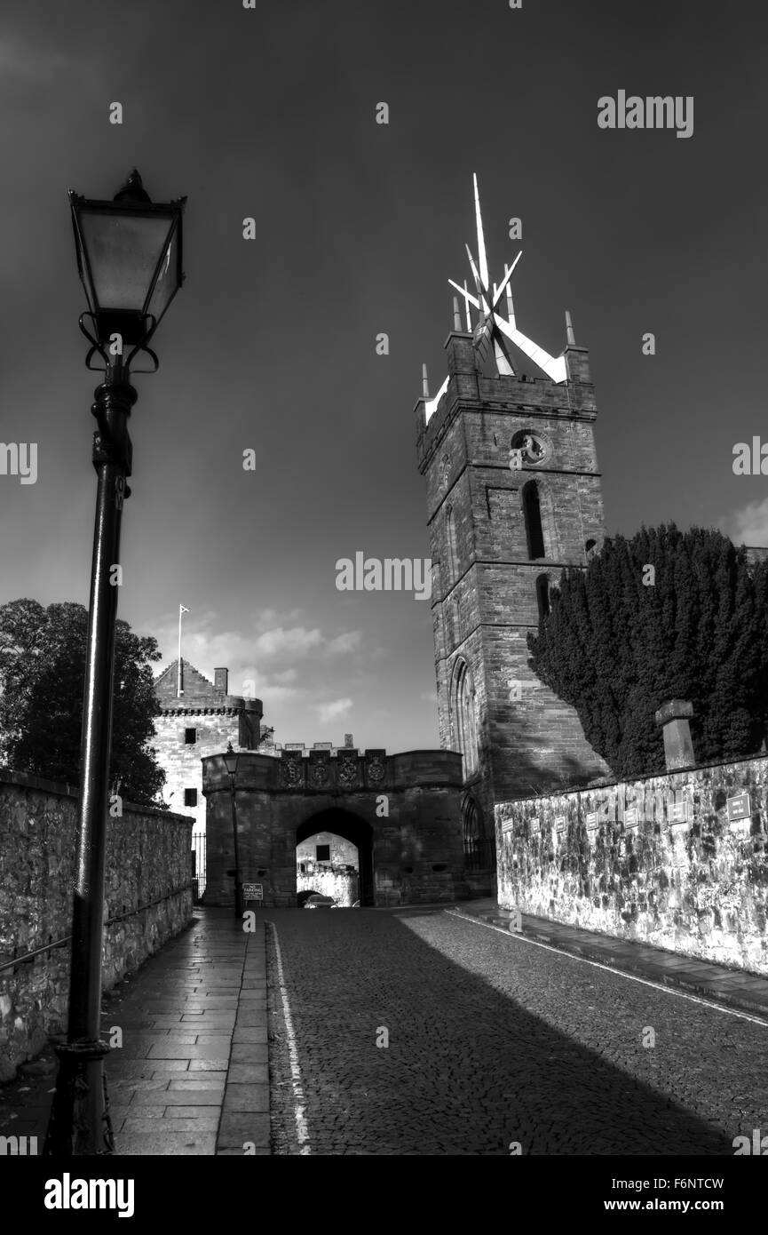 Church spire black and white hi-res stock photography and images - Alamy