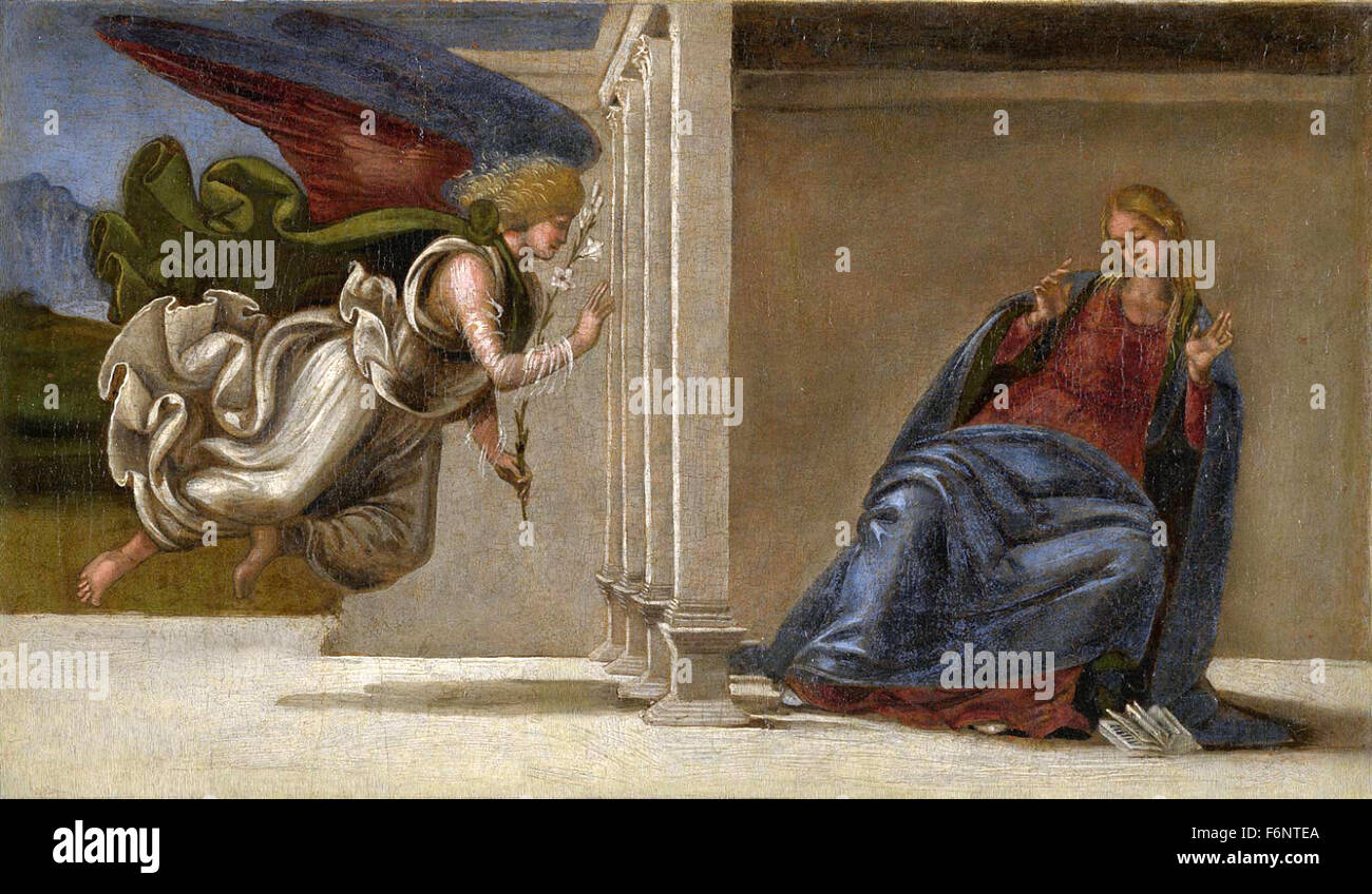 Luca Signorelli - The Annunciation Stock Photo - Alamy