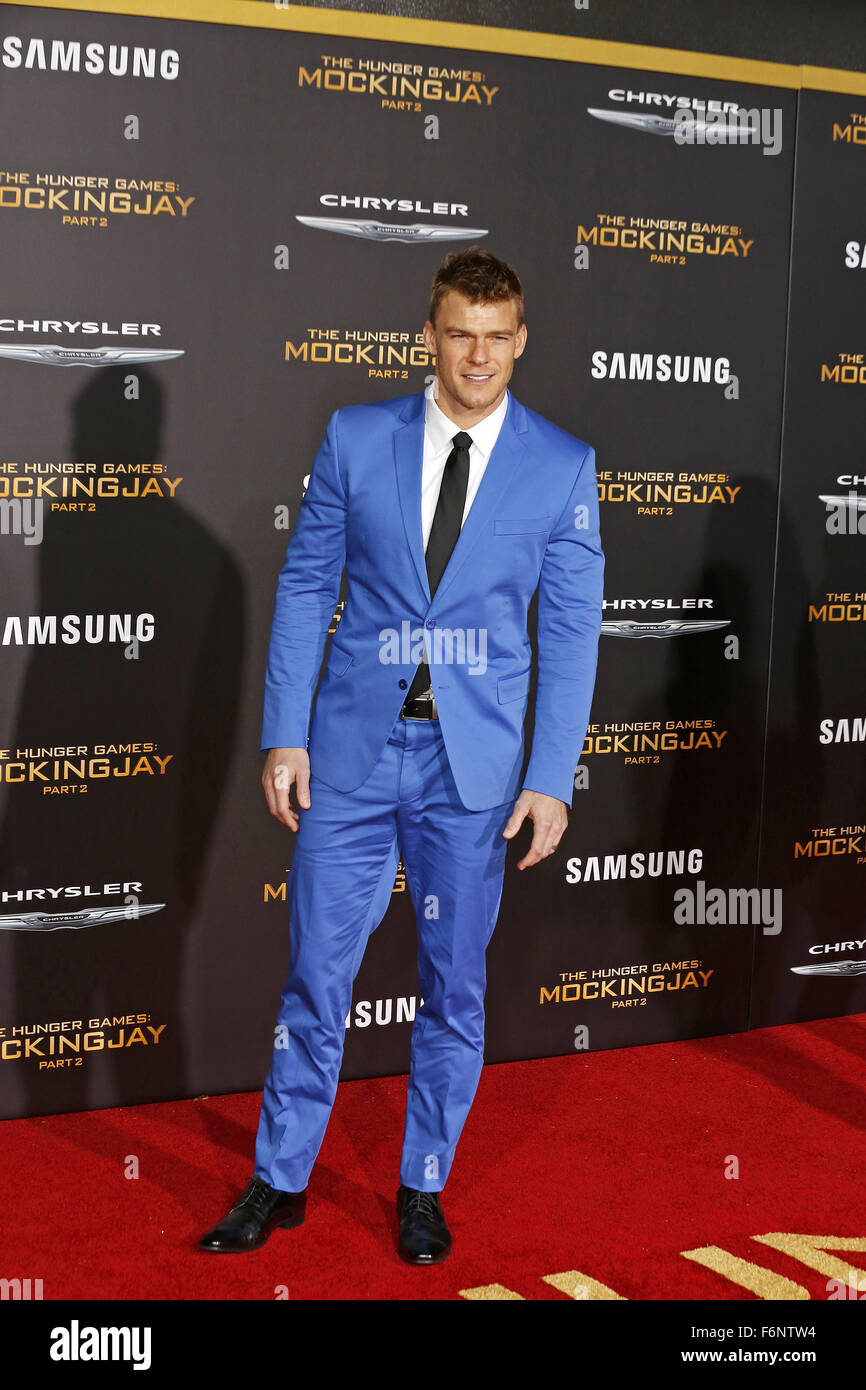 Nov. 17, 2015 - Los Angeles, California, USA - Alan Ritchson .Hunger ...