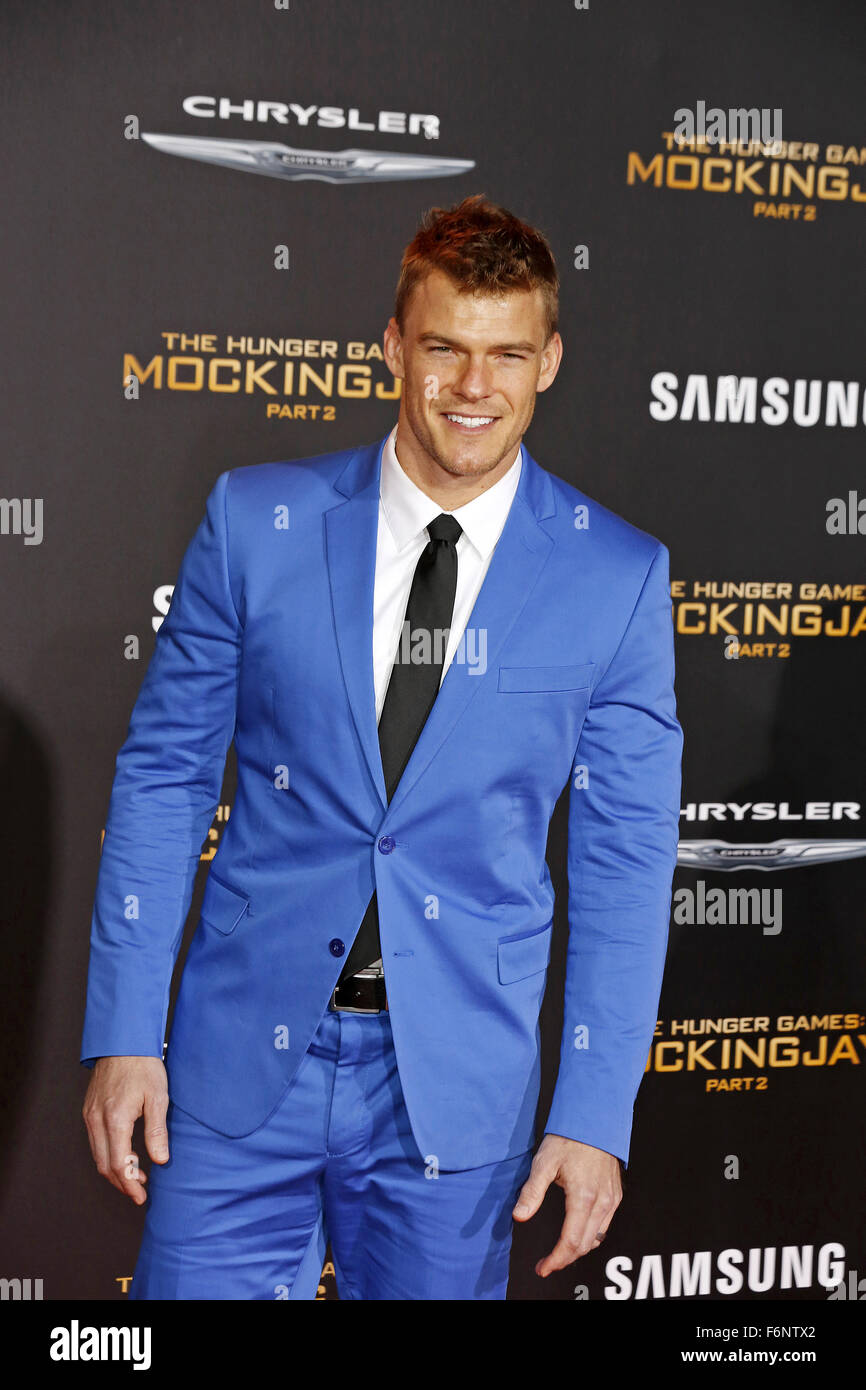 Nov. 17, 2015 - Los Angeles, California, USA - Alan Ritchson .Hunger ...
