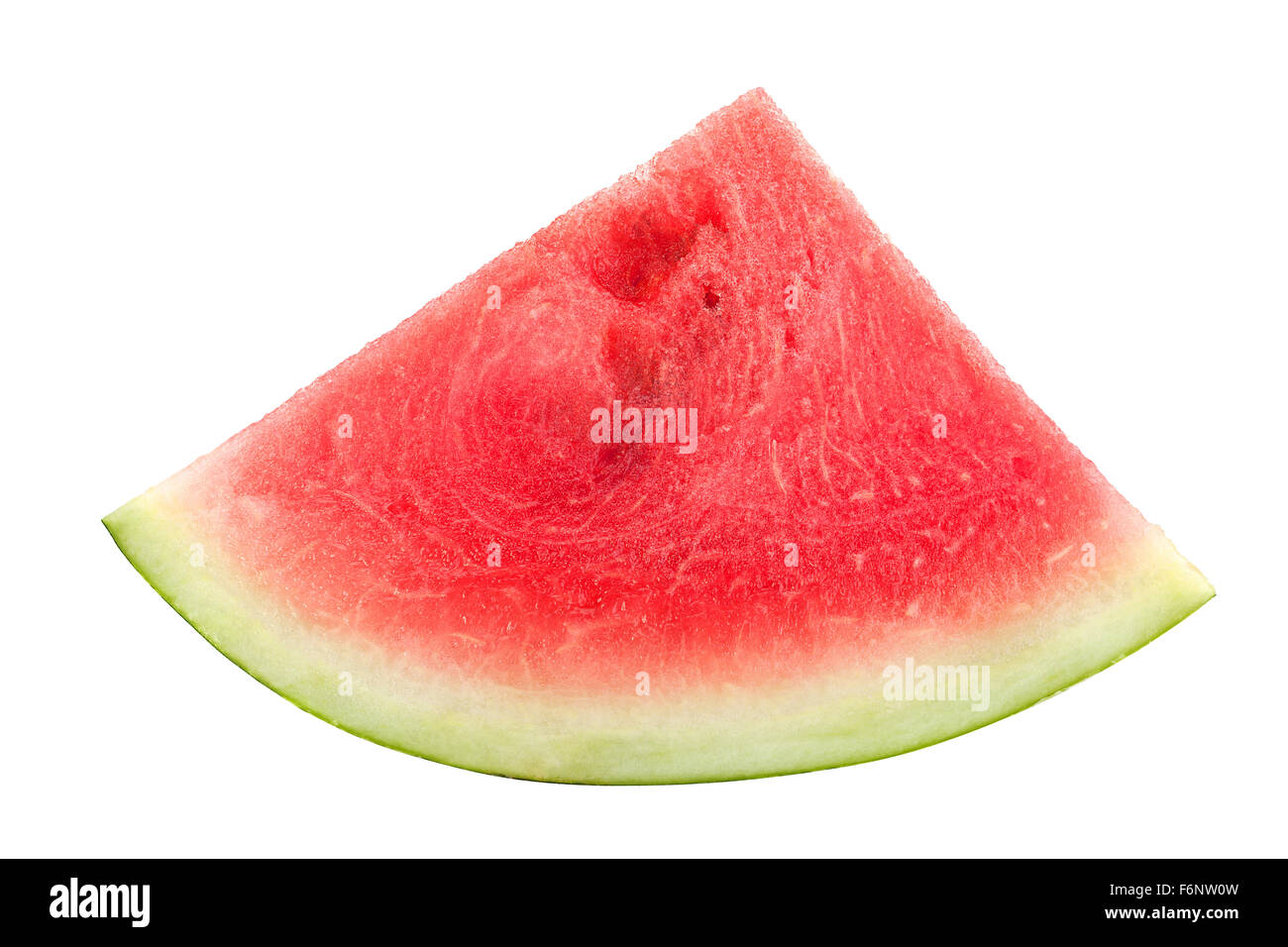Watermelon fruit slice closeup isolated on white background Stock Photo ...