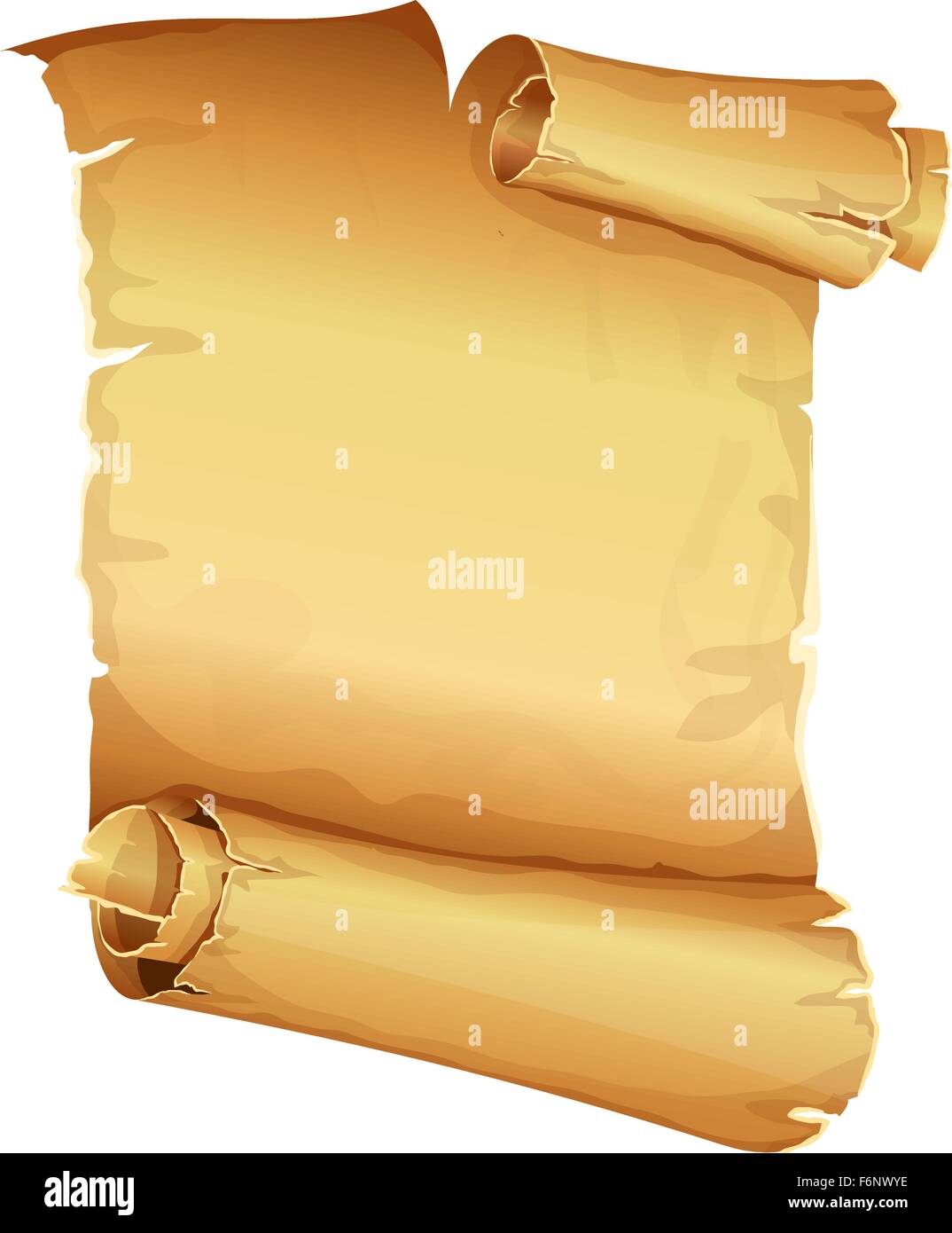 Big golden ribbon scroll of parchment Stock Vector Image & Art - Alamy