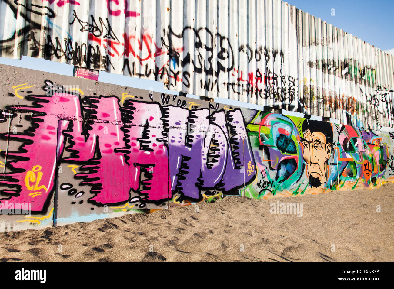 Graffiti on the beach in Bali, Indonesia Stock Photo - Alamy