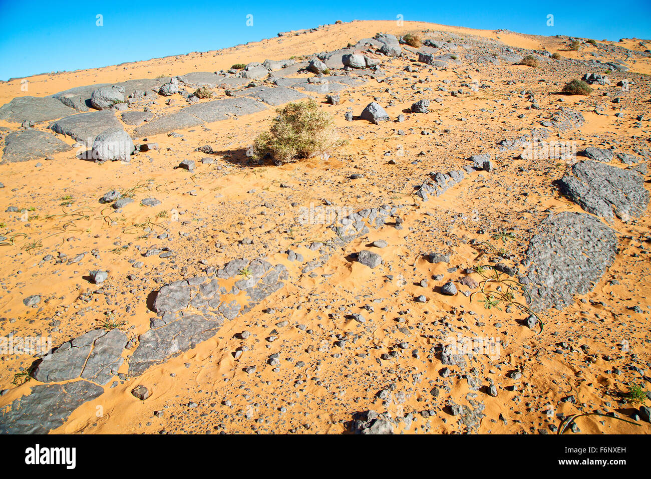 of morocco sahara and rock stone sky Stock Photo - Alamy