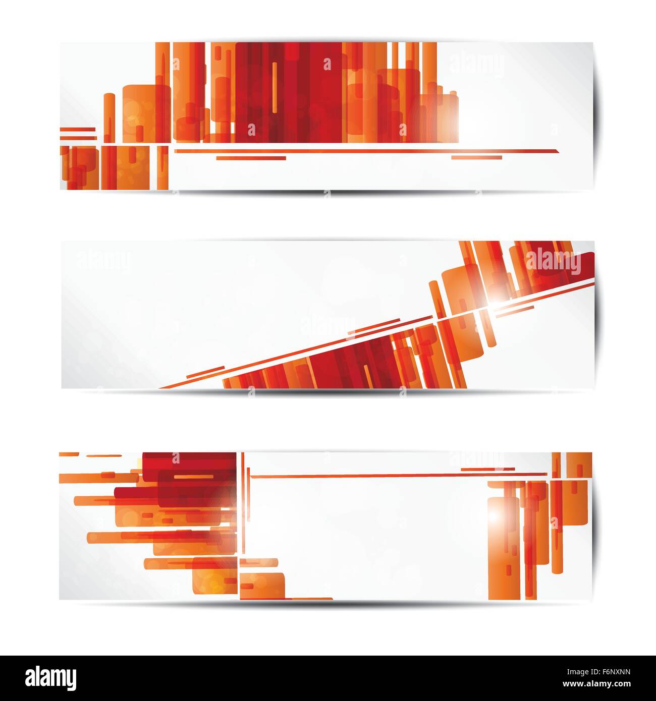 Set of abstract colorful web headers and cards Stock Vector Image & Art ...