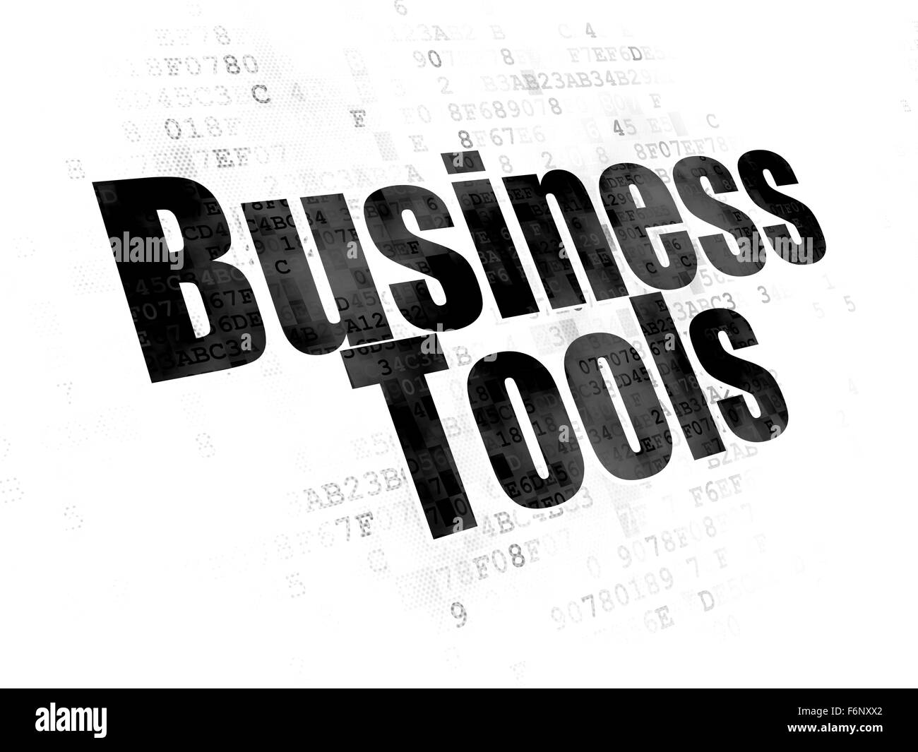 Finance concept: Business Tools on Digital background Stock Photo - Alamy