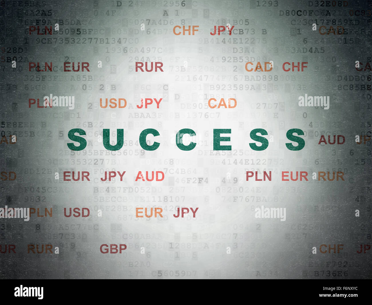 Business concept: Success on Digital Paper background Stock Photo - Alamy
