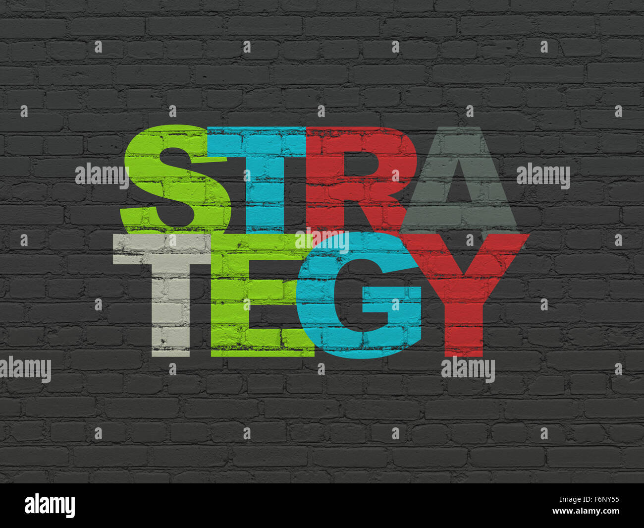 Business concept: Strategy on wall background Stock Photo - Alamy