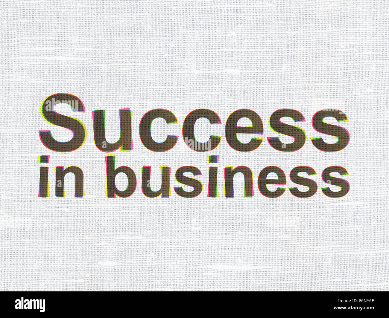 Finance concept: Success In business on fabric texture background Stock ...