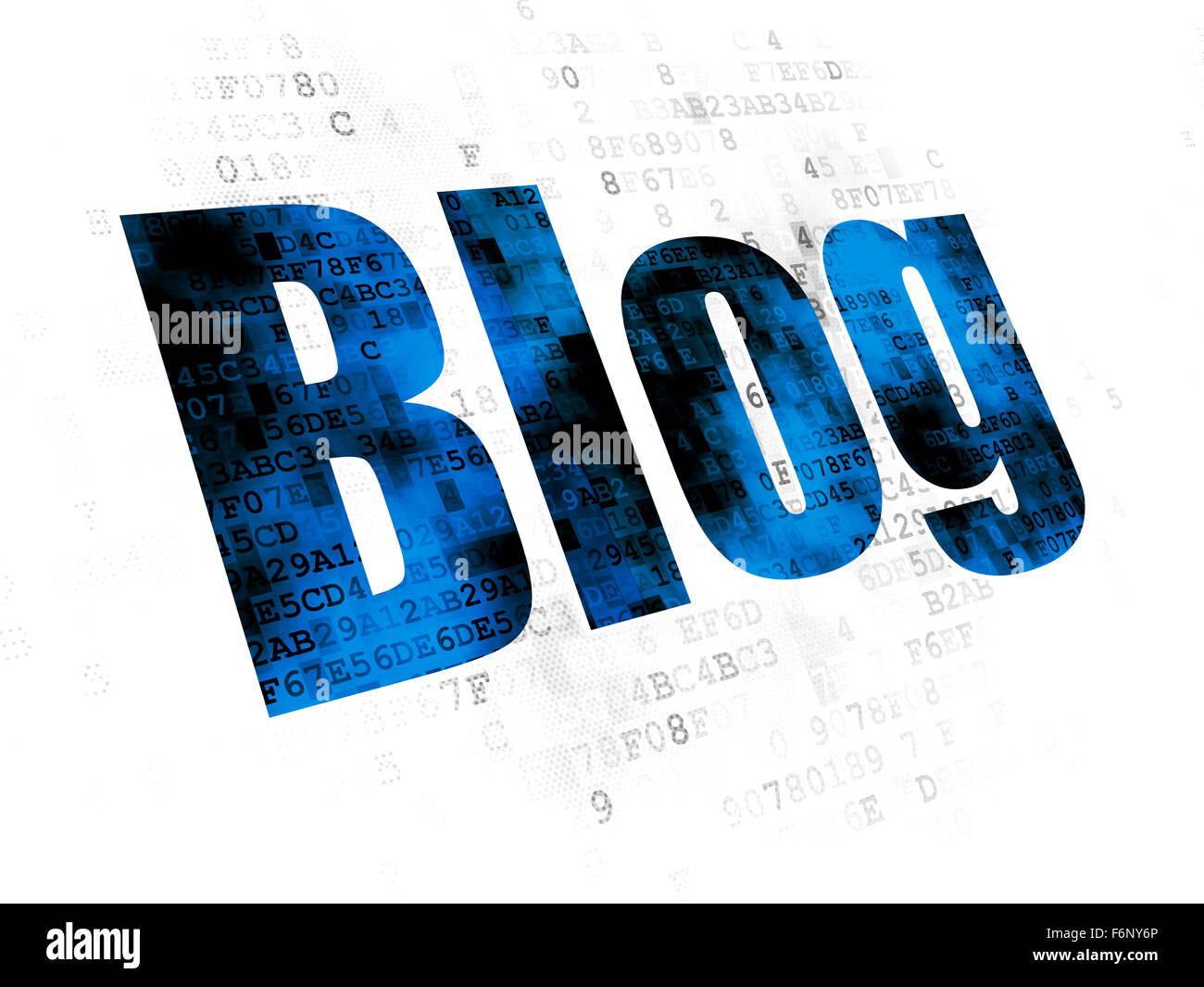 Web design concept: Blog on Digital background Stock Photo - Alamy