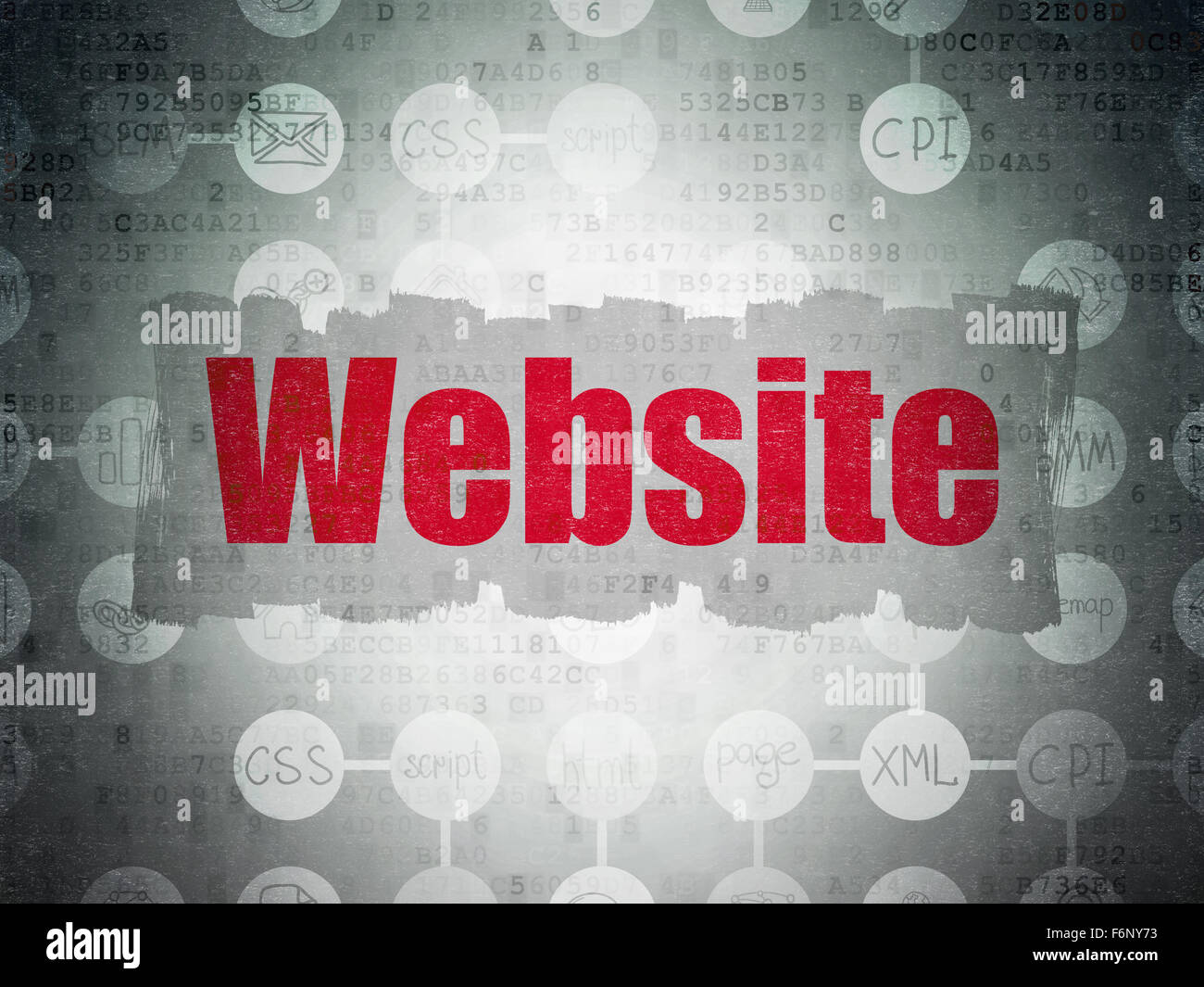 Web design concept: Website on Digital Paper background Stock Photo - Alamy