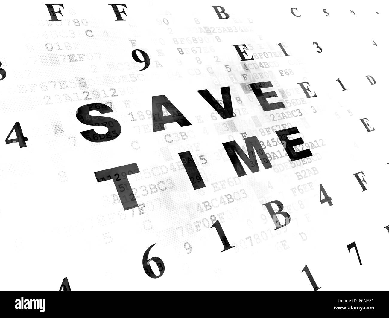 Time concept: Save Time on Digital background Stock Photo - Alamy