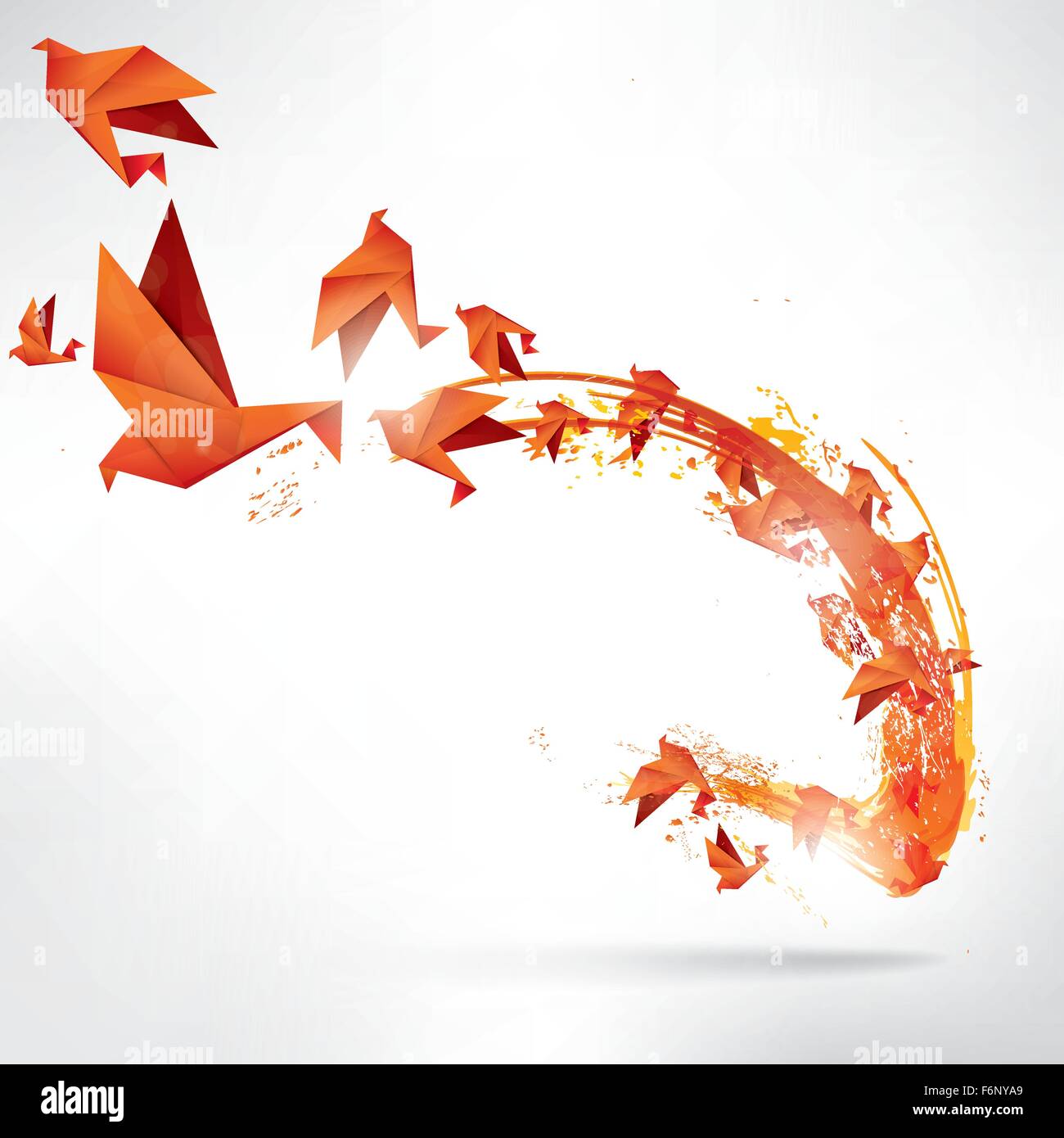 Origami paper bird on abstract background Stock Vector Image & Art - Alamy