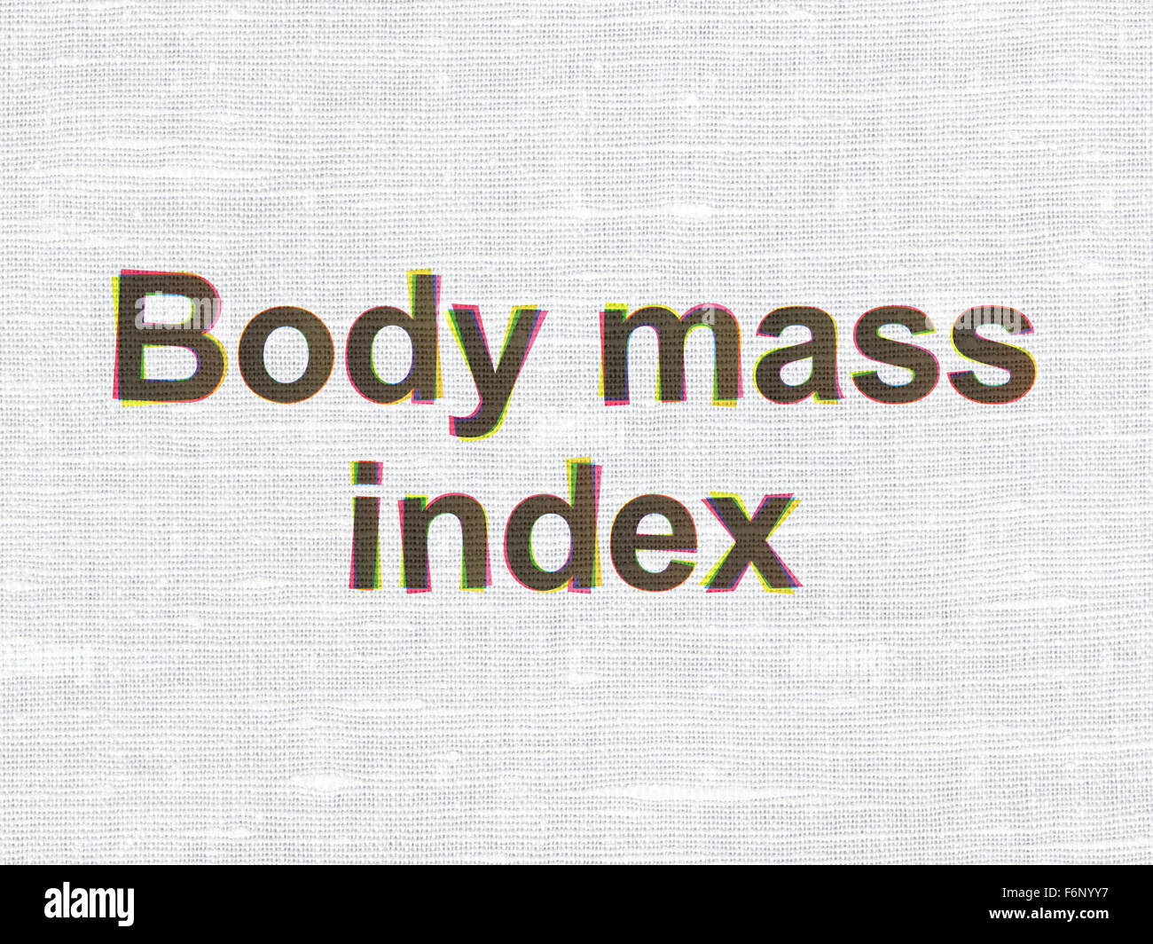 Healthcare concept: Body Mass Index on fabric texture background Stock ...
