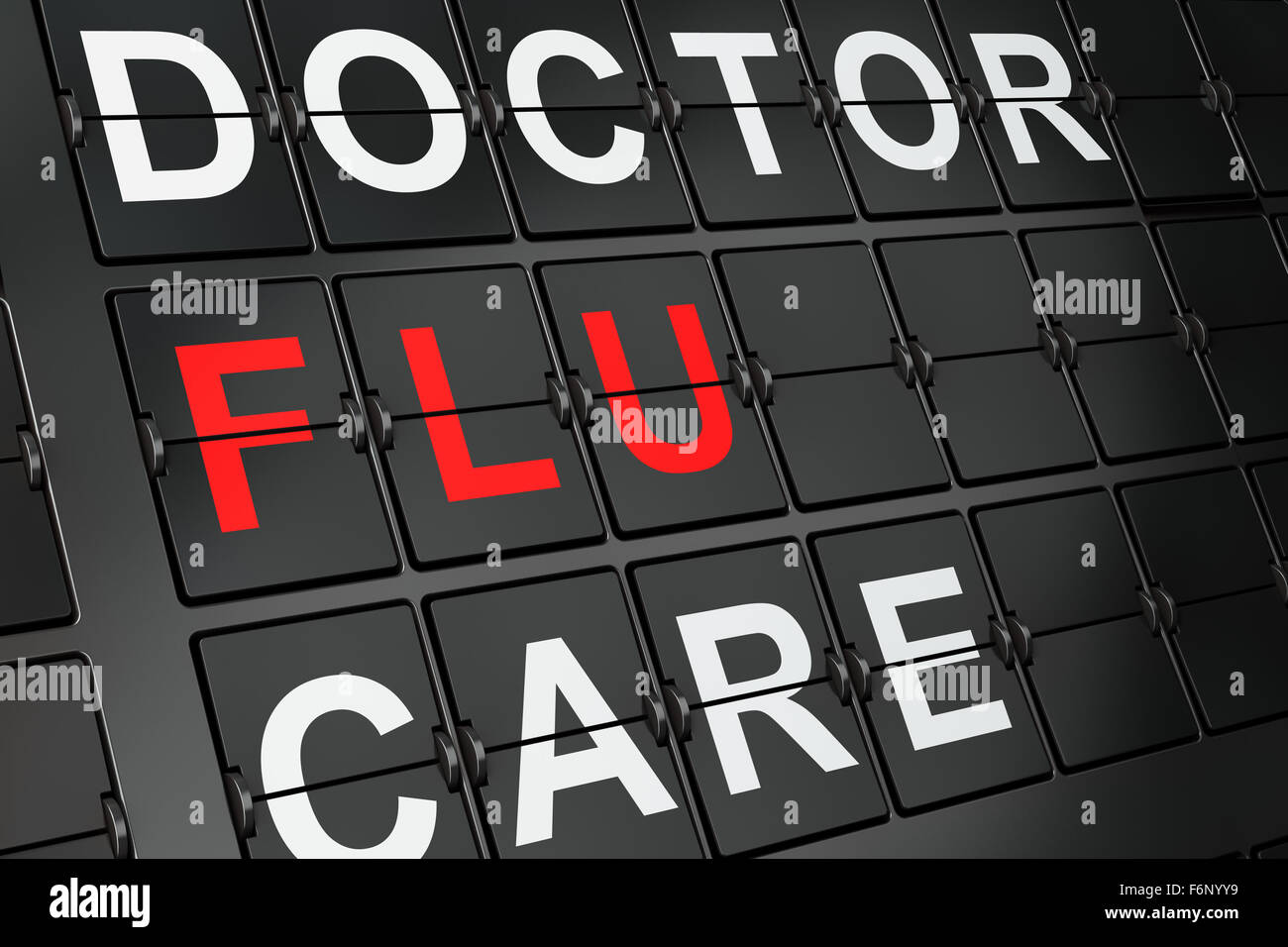 Healthcare concept: Flu on airport board background Stock Photo - Alamy
