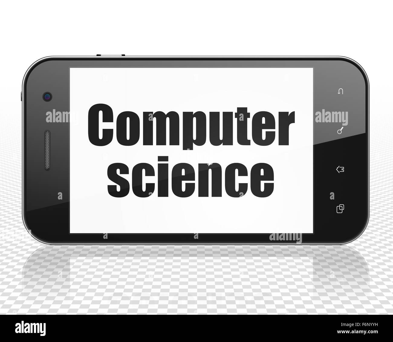 Science concept: Smartphone with Computer Science on display Stock ...