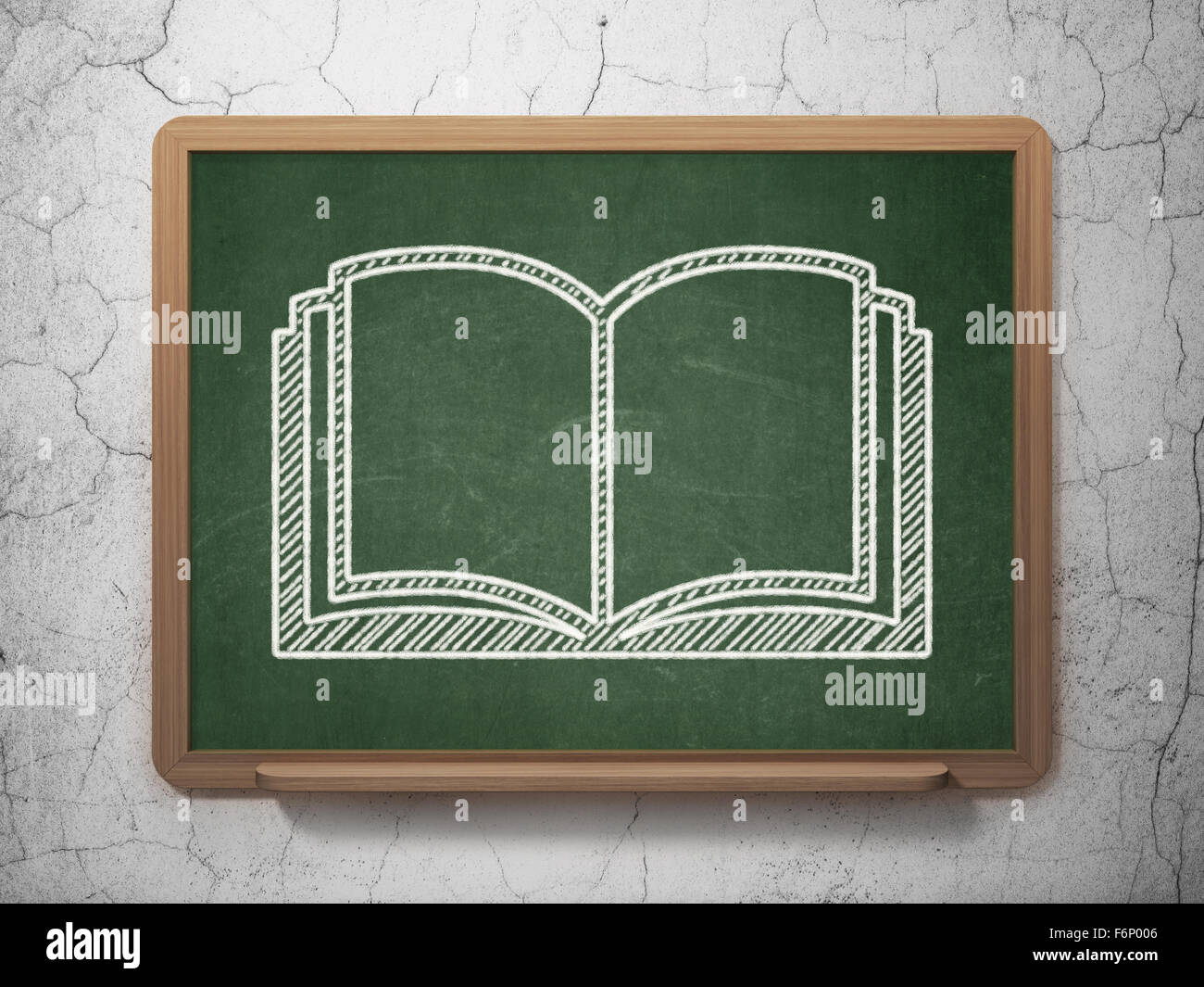 Science concept: Book on chalkboard background Stock Photo - Alamy