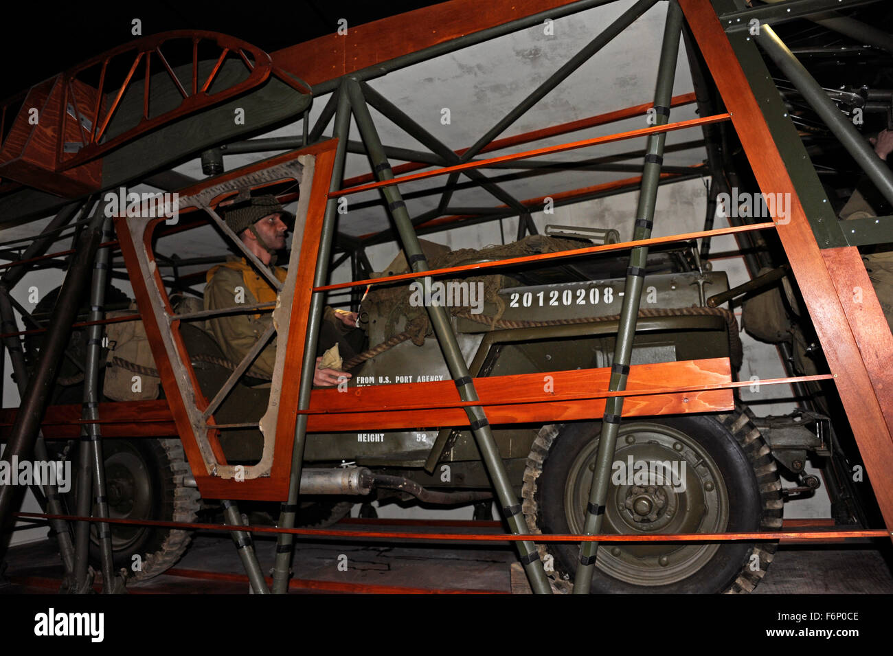 D Day Experience,Jeep inside a Waco glider,paratrooper museum,Saint ...