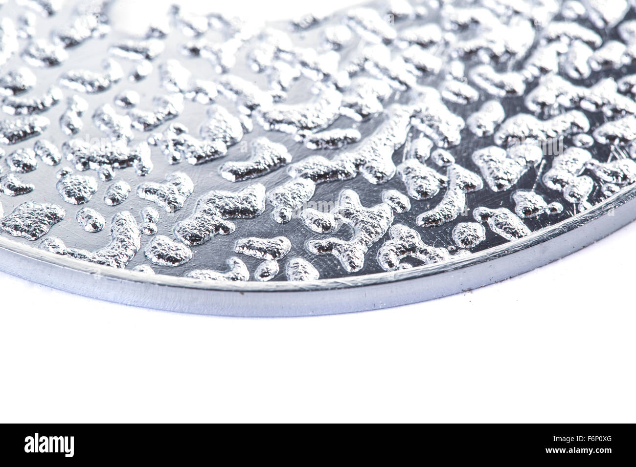 isolated round macro textured plastic plate Stock Photo - Alamy