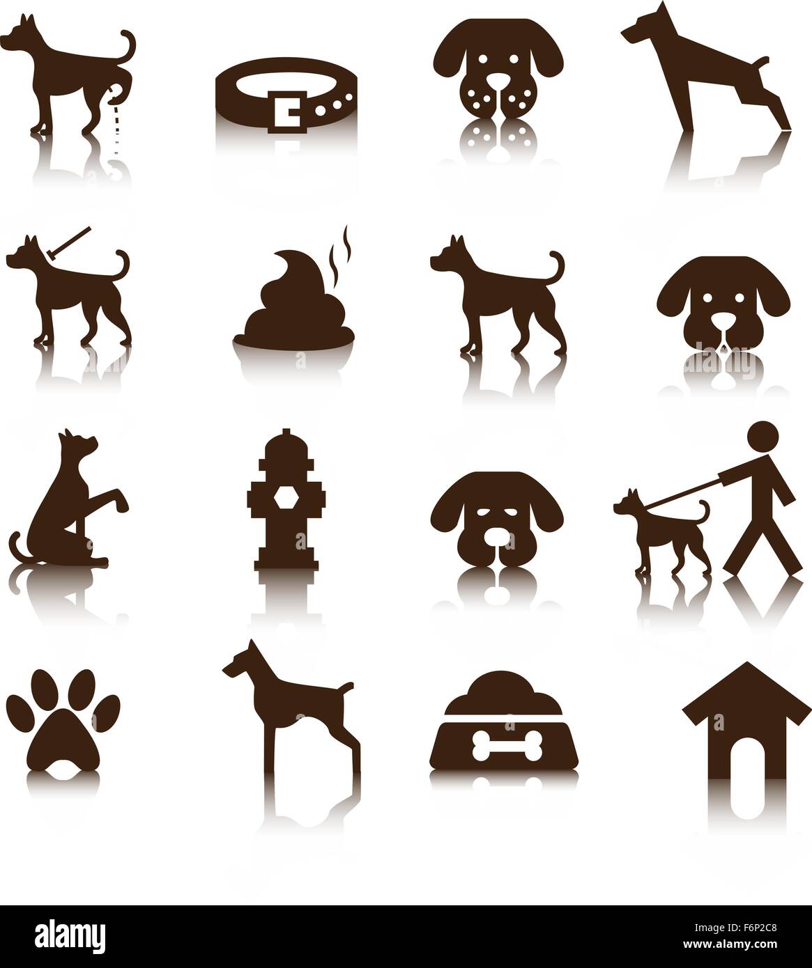 Dog icon set Stock Vector Image & Art - Alamy