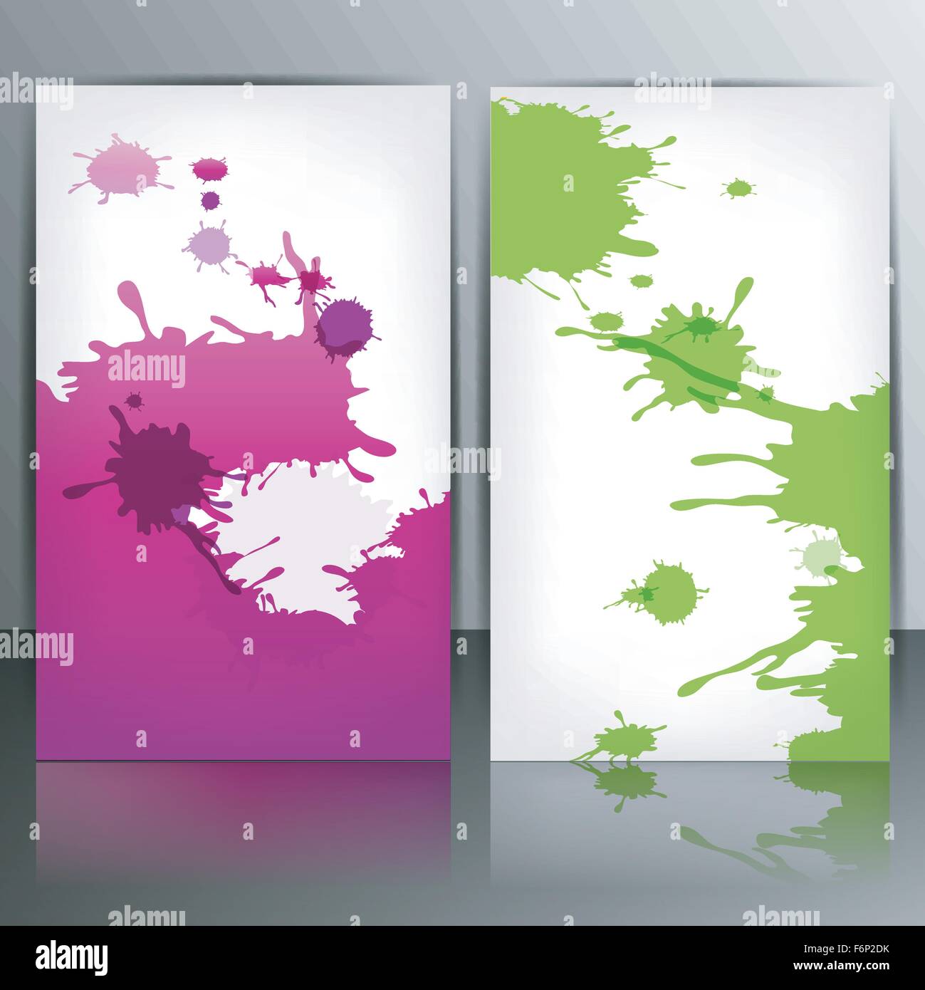 Banner with splash on abstract background Stock Vector Image & Art - Alamy