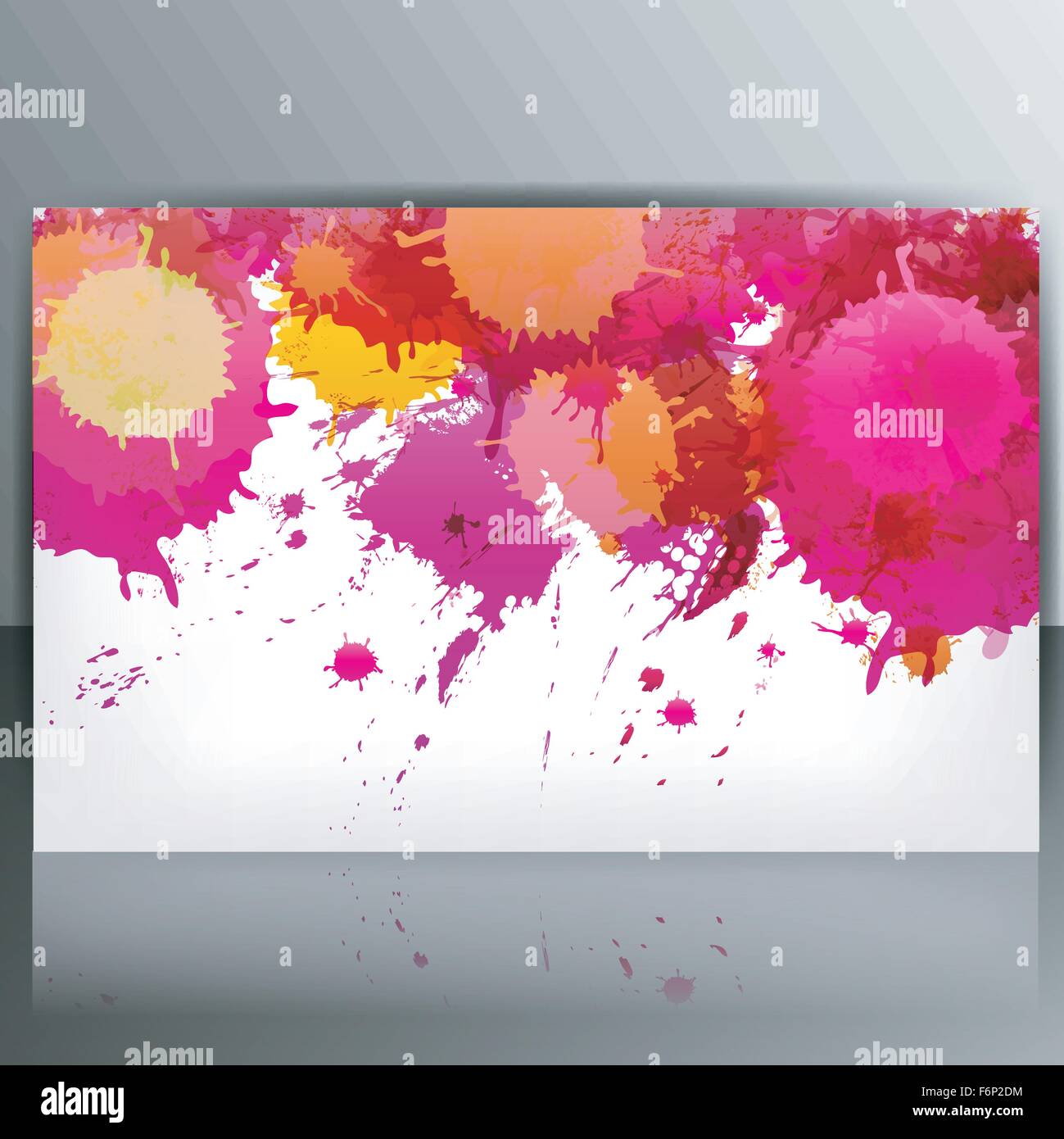 Banner with splash on abstract background Stock Vector Image & Art - Alamy