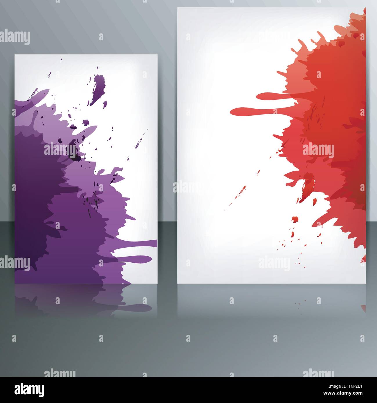 Banner with splash on abstract background Stock Vector Image & Art - Alamy