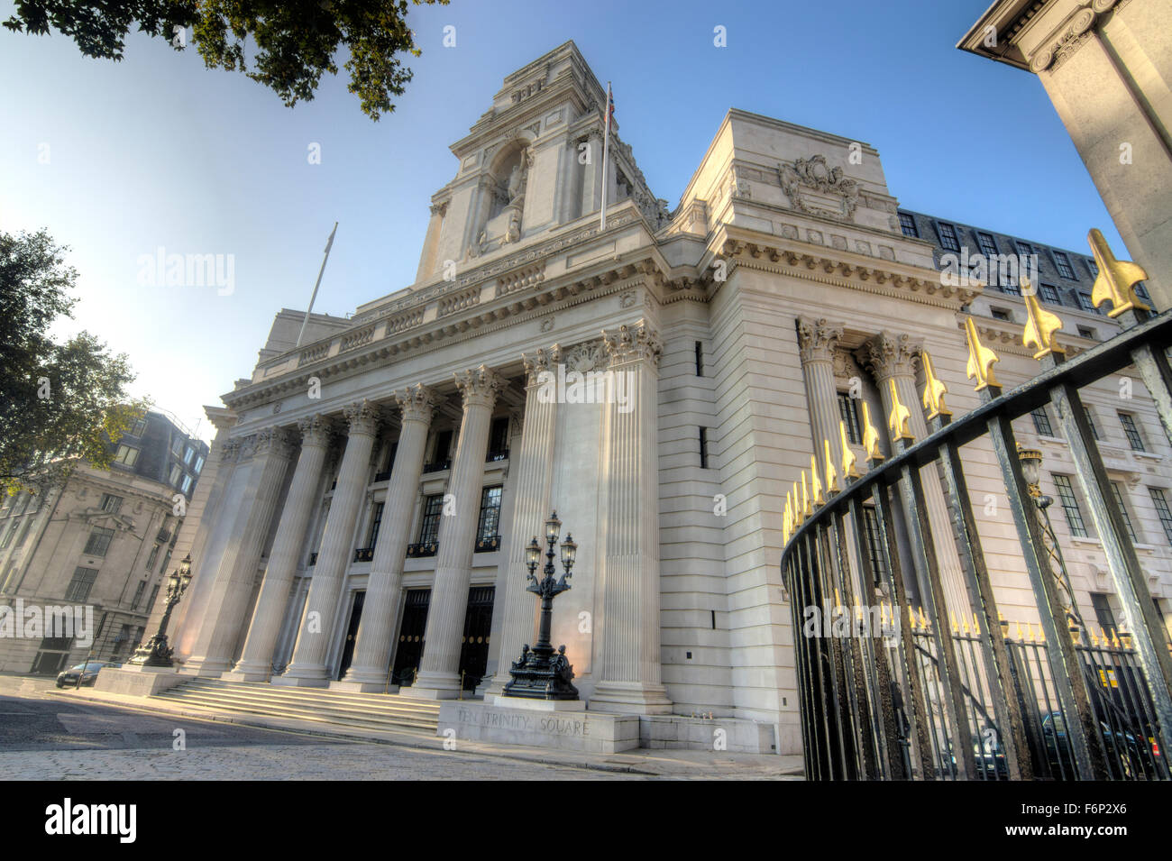 Old Port of London Building Four Season Hotel Ten Trinity Square Stock ...