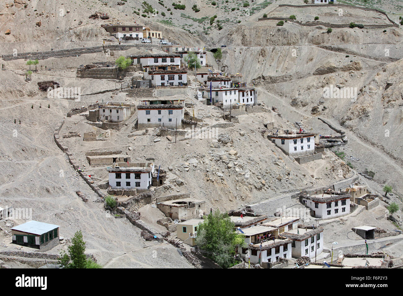 SPITI VALLEY - Dhankar Monastery View from outside Fort monastery built ...