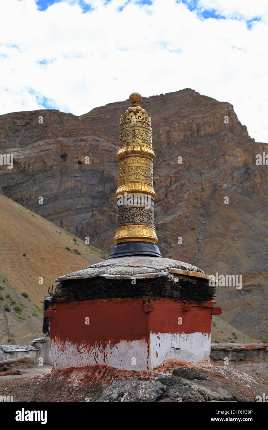 SPITI VALLEY - Dhankar Monastery Fort monastery built on a 300 metre ...