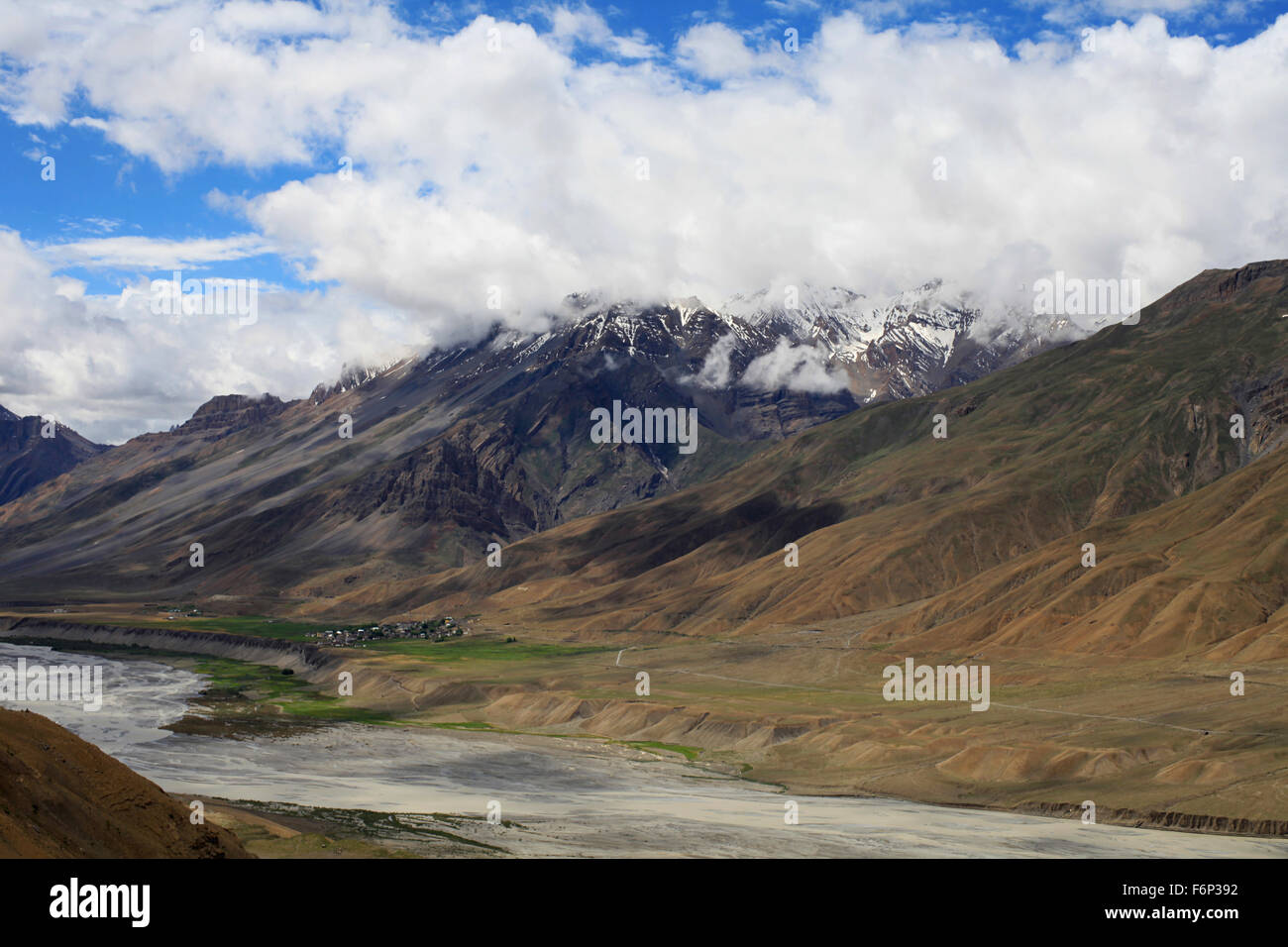 SPITI VALLEY - Mountains and Sky view from Dhankar Monastery Himachal ...