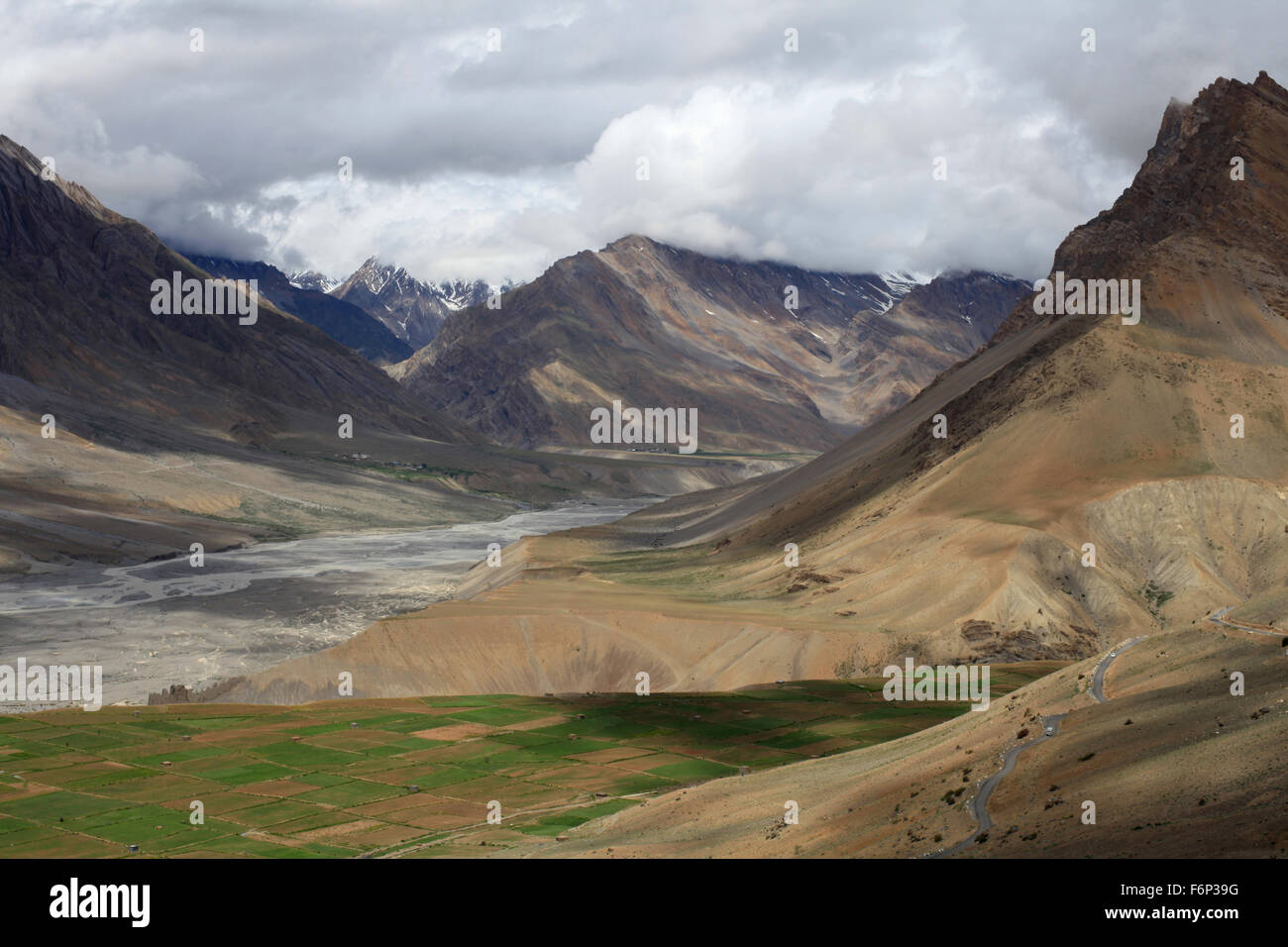 SPITI VALLEY - Mountains and Sky view from Dhankar Monastery Himachal ...