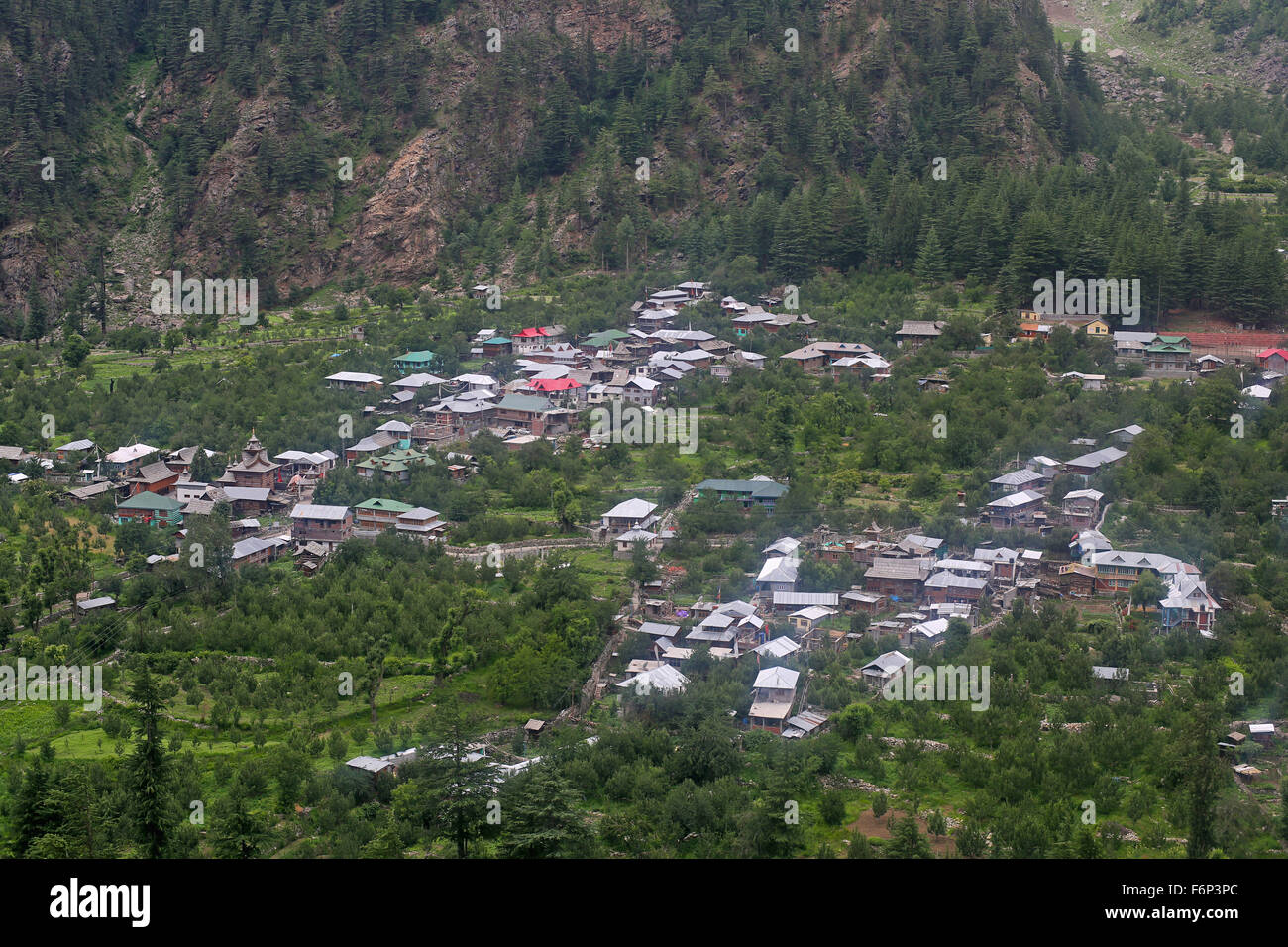 SPITI VALLEY - Kinnaur village view Himachal Pradesh, India Stock Photo ...
