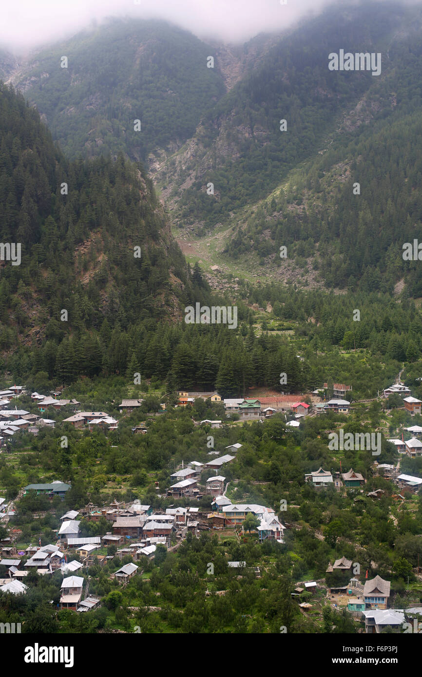 SPITI VALLEY - Kinnaur village view Himachal Pradesh, India Stock Photo ...